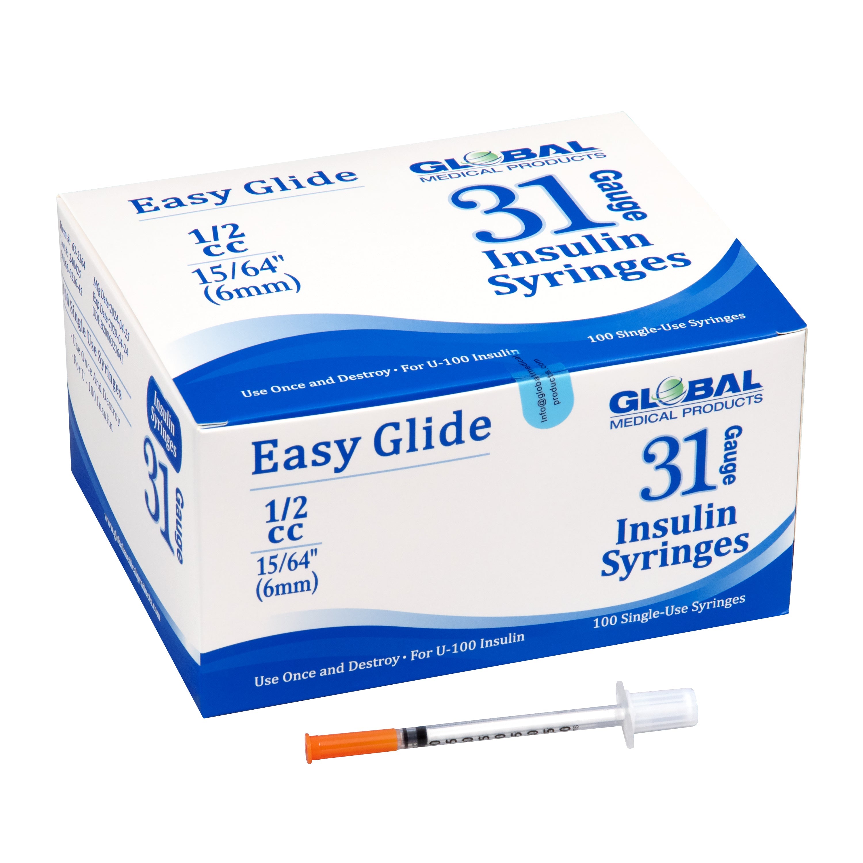 Easy Glide Insulin Syringes – GPS Medical Supply